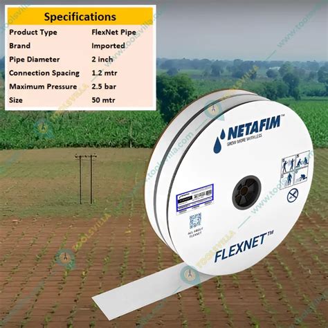 Netafim Flexnet 2 Inch Diameter And 1 2 Meter Connection Spacing