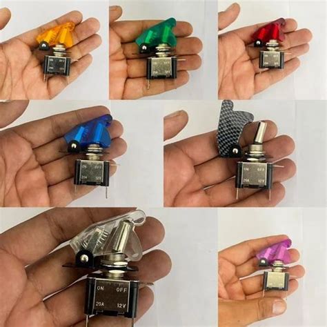 Toggle Switch With Aircraft Safety Style Cover For Cars Boat Trucks