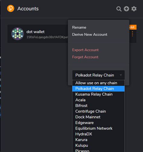 create and fund polkadot js wallet stellaswap