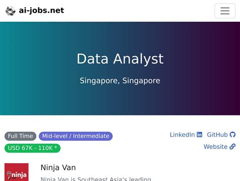 Hiring Data Analyst In Singapore Singapore Raimljobs
