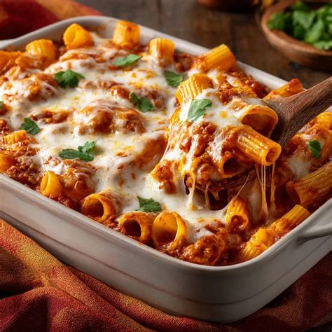 Cheesy Rigatoni Bake Moist Saucy Perfection