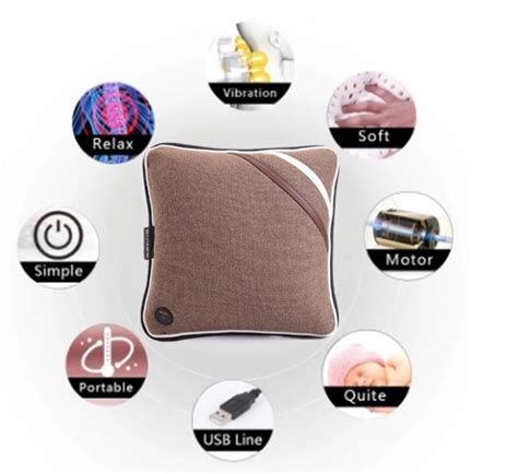 Pressure Activated Vibrating Massage Cushion