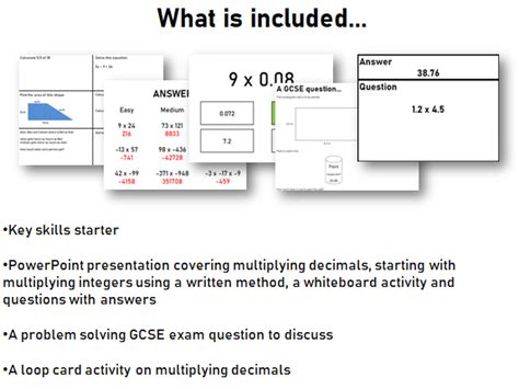 Multiplying Decimals Teaching Resources