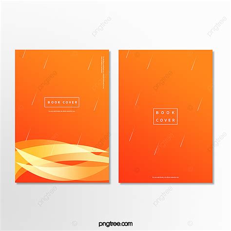 Orange Color Fluid Book Cover Design Template Download On Pngtree