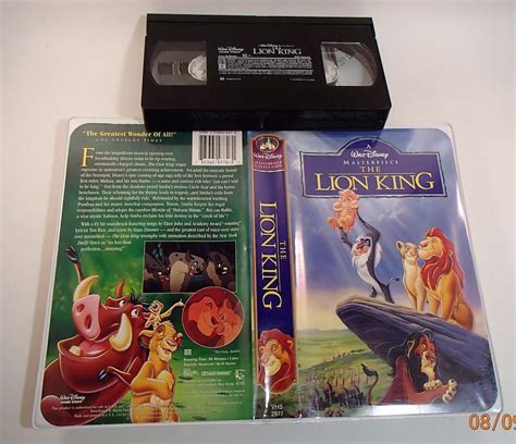 The Lion King Walt Disney Masterpiece Vhs Video Tape