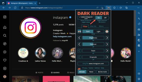 How To Enable Dark Mode On Instagram In Windows