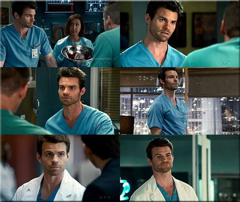 From Saving Hope S2 Daniel Gillies Jamie Fraser Sam Heughan Daniel