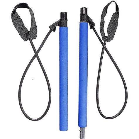 Pilates Exercise Stick Kit Portable 3 Section Yoga Resistance Bands