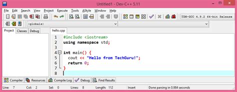 C Programming TechGuruSpeaks