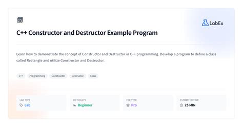 c programming constructor and destructor tutorial labex