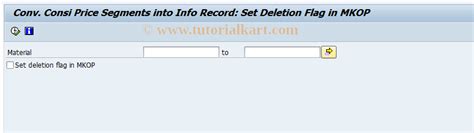 OMJQ SAP Tcode Deletion Flag Consg Price Segments