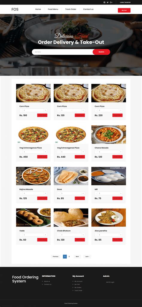 Online Food Ordering System Project PHP And MYSQL Download Phpgurukul