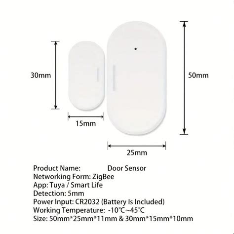 Tuya Zigbee Door Sensor Smart Home Security Window Detector Wireless Automatic Sliding Door