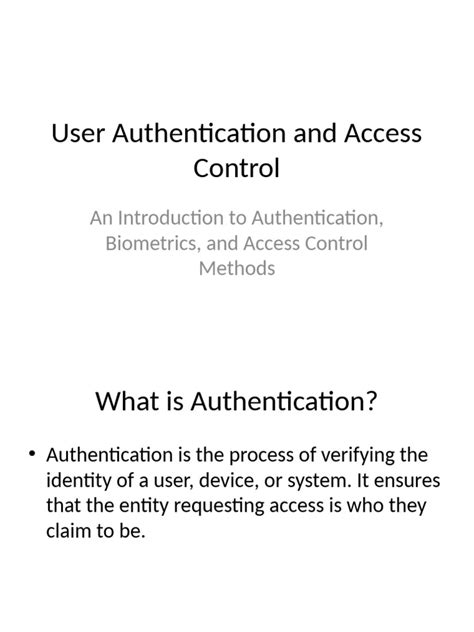 Unit2 User Authentication And Access Control Pdf Access Control