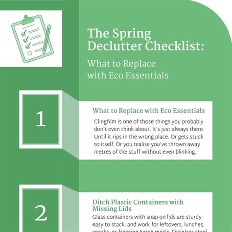 The Spring Declutter Checklist What To Replace With Eco Essentialspdf