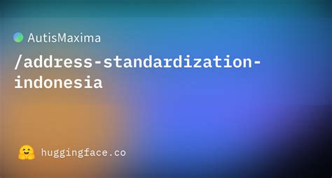 Autismaxima Address Standardization Indonesia At Main