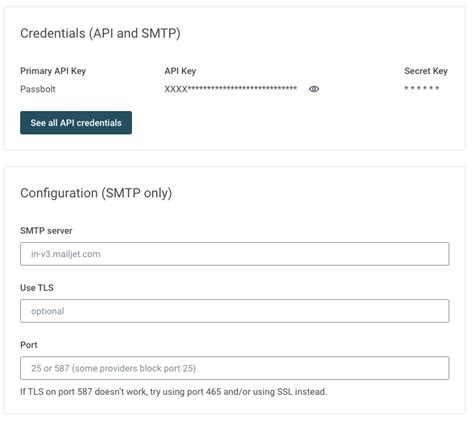 Configure Email Authentication With Mailjet Passbolt Documentation