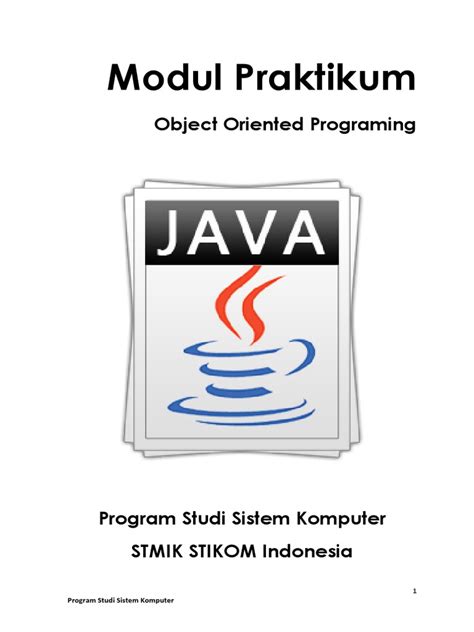 modul praktikum object oriented programming pdf