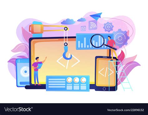 Cross Platform Development Concept Royalty Free Vector Image