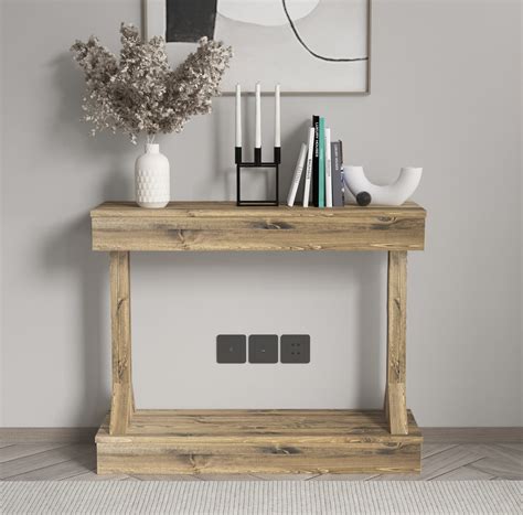 Barb Large Console Table Solid Wood At Shaun Williamson Blog