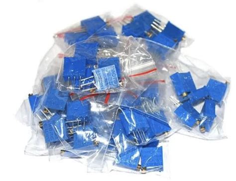 Precision Potentiometer 3296w Variable Resistors Pack 15pcs Tempero