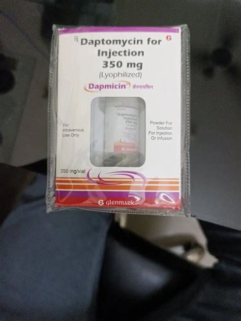 Glenmark Lyophilized Powder Dapmicin Daptomycin 350 500 Inj For