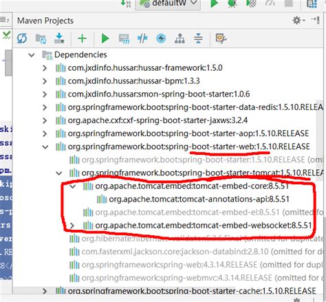 spring boot 调整内置tomcat版本 八方鱼 博客园