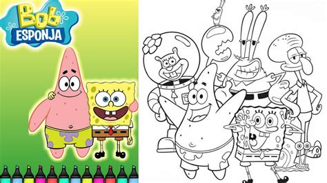 Spongebob Coloring Page Spongebob And Friends Coloring Easy Coloring