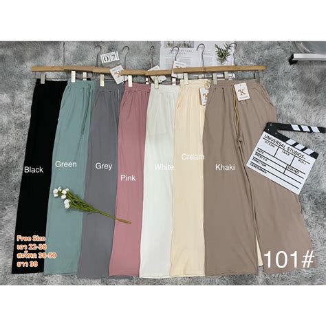 กางเกงขายาว งานป้าย Keltis ผ้าร่องยืด ทรงสวย Kenglifestyle Thaipick