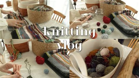 뜨개로그🧶and 자투리실 활용하는 법 실 정리 Knitting Vlog Youtube