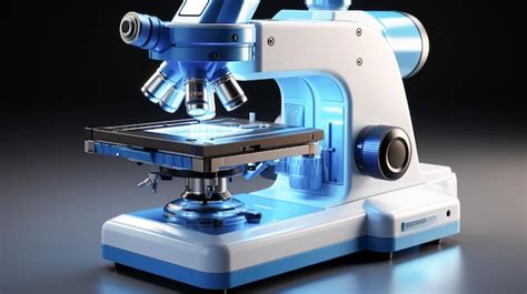 Premium Ai Image Microscope On The Nice Background