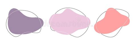 Liquid Irregular Amoeba Blob Shapes Vector Collection Stock Illustrations 340 Liquid Irregular