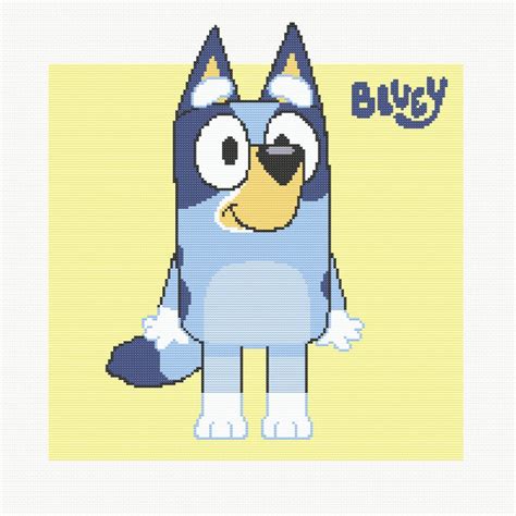 Bluey Cross Stitch Pattern Pdf Instant Download Canvas Size