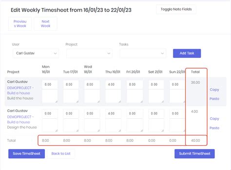 Weekly Timesheets In Workguru Workguru Support Portal
