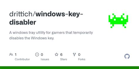 Github Drittichwindows Key Disabler A Windows Tray Utility For
