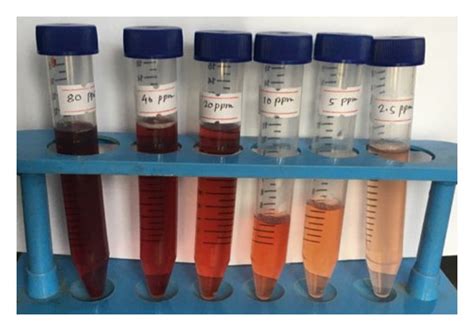 A Color Development Of Potassium Hexathiocyanatoferrate Iii B Download Scientific