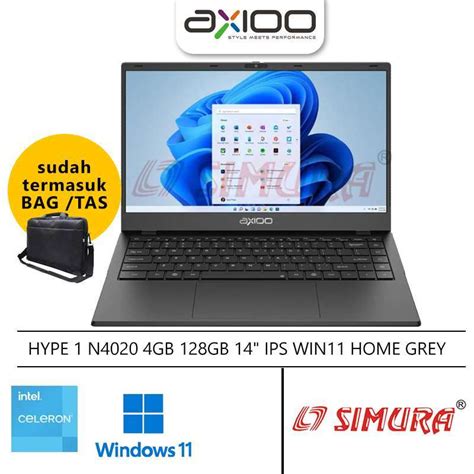 Jual Notebook Axioo Mybook Hype N Gb Gb Ips Win Home Grey Di Seller Simura Online