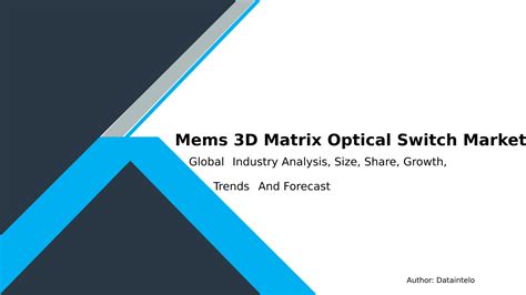 Mems 3d Matrix Optical Switch Market Report Global Forecast From 2025