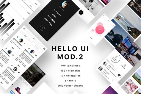 Hello Ui Kit Mod 2 Creative Ui Kits And Libraries ~ Creative Market