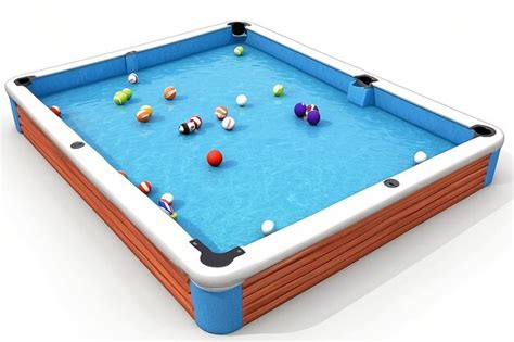 Premium Photo 3d Drawing Of Sports Pool Objects Over White