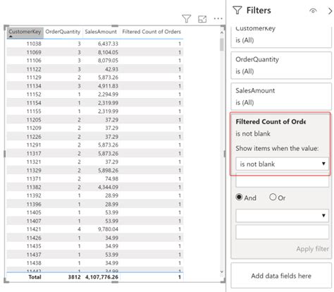 customers grouped by the count of their orders dynamic segmentation