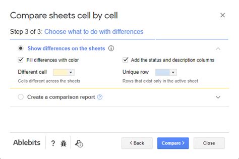 Compare Several Google Sheets Cell By Cell Help Page