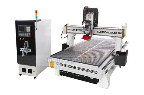 Elecnc 1325 Linear Atc Cnc Router With Saw Aggregate Blue Elephant