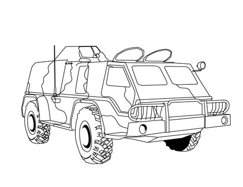 Military Coloring Page