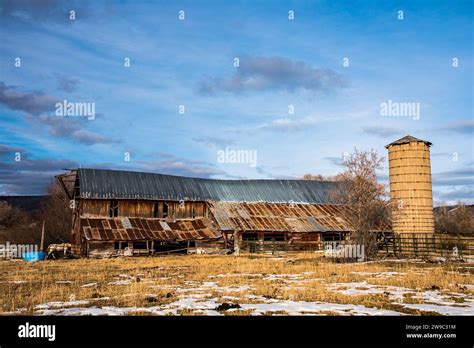 Old Barn And Grain Silo Peoa Ut Usa These Old Structures Long Neglected Have A History That