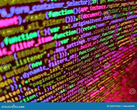 Script Procedure Creating Concept Screen Of Experienced Web Developer