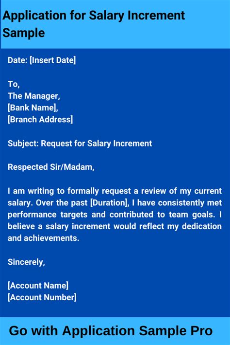 10 Application For Salary Increment Samples