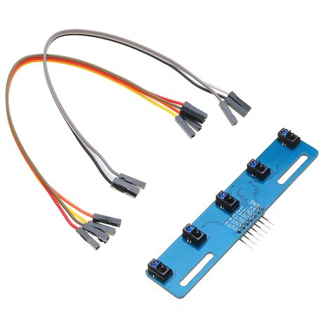 Módulo Sensor Ir 5 Canais Para Robô Seguidor De Linha Array De Sensores
