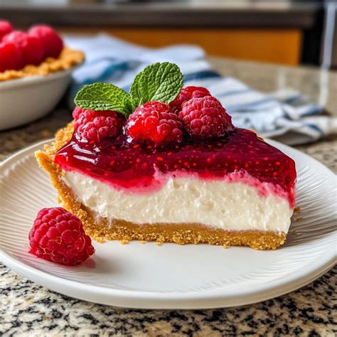 No Bake Raspberry Cream Pie No Bake Raspberry Cream Pie