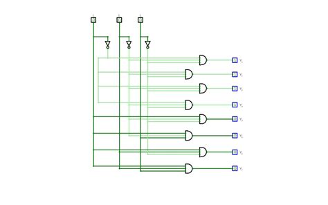 Circuitverse 3 To 8 Line Decoder